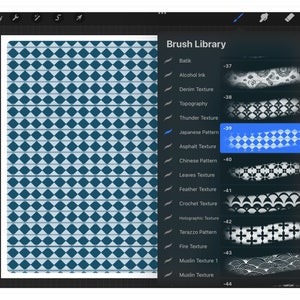 100 Procreate Japanese Pattern Brushes – Traditional Japanese Patterns, Wagara Texture Brushes ...