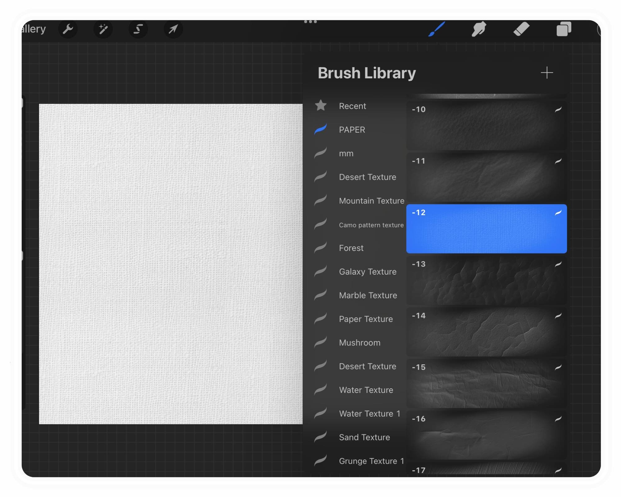 Procreate Paper Texture Brushes, Seamless Paper Texture for Procreate ...