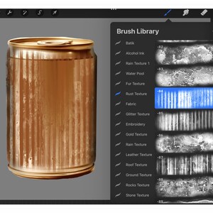 100 Procreate Rust Texture Brushes, Metal Rust Texture for Procreate ...