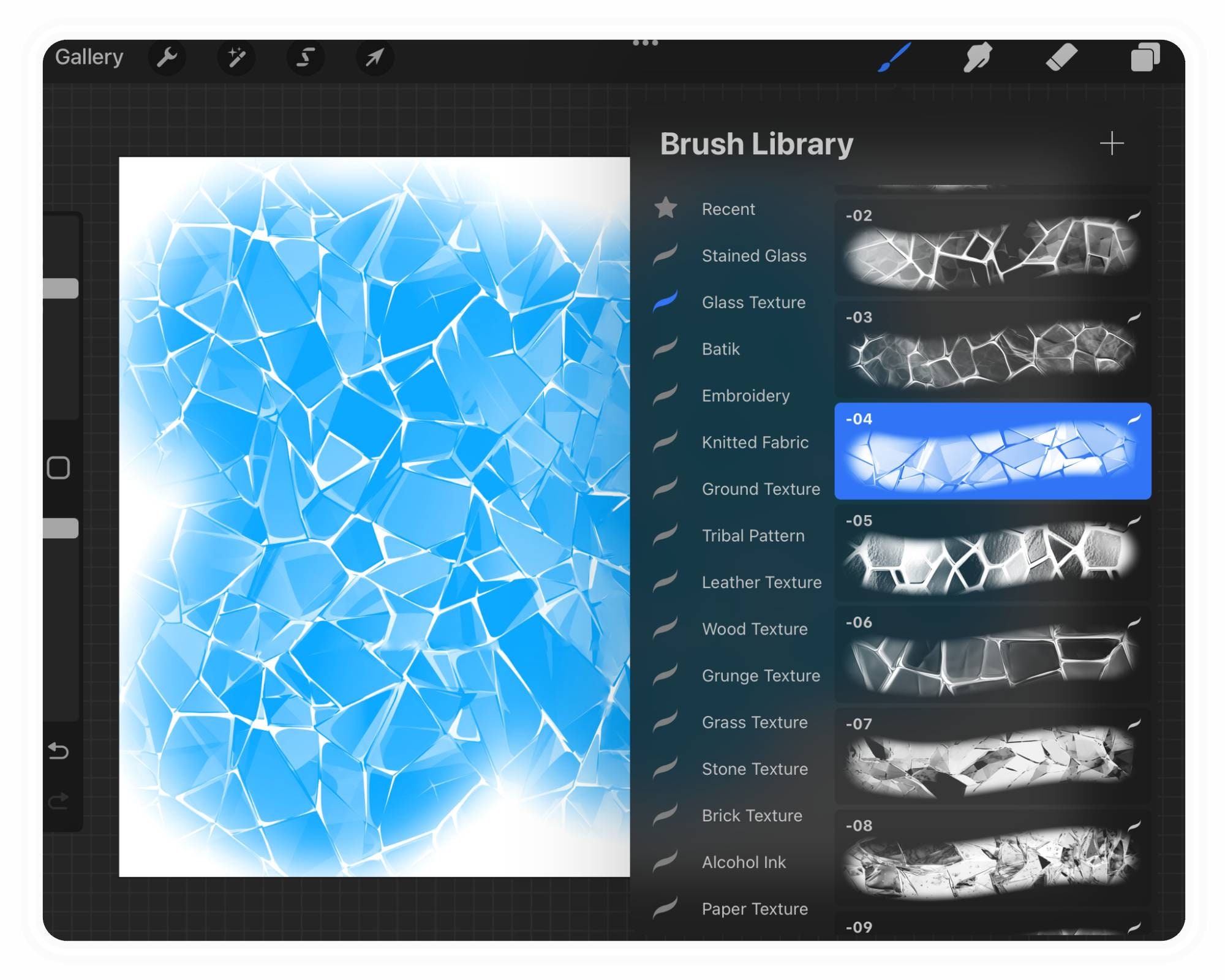 Procreate Glass Texture Brushes Seamless Glass Texture for - Etsy