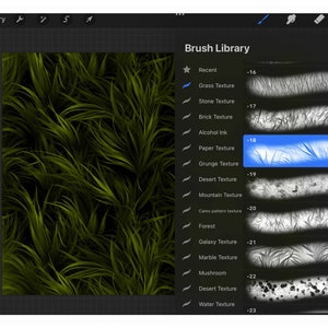100 Procreate Grass Texture Brushes – Seamless Grass Backgrounds for ...