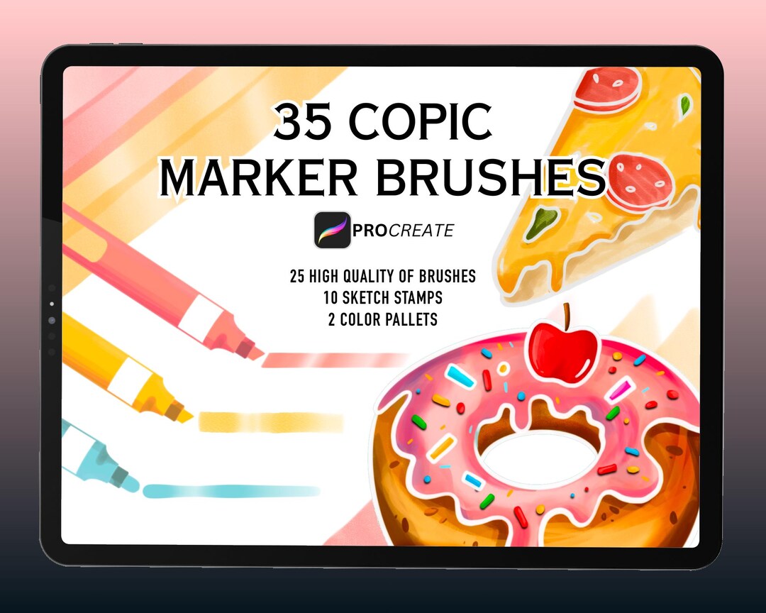 Procreate Marker Brushes: Copic Style Alcohol Markers (digital Download ...