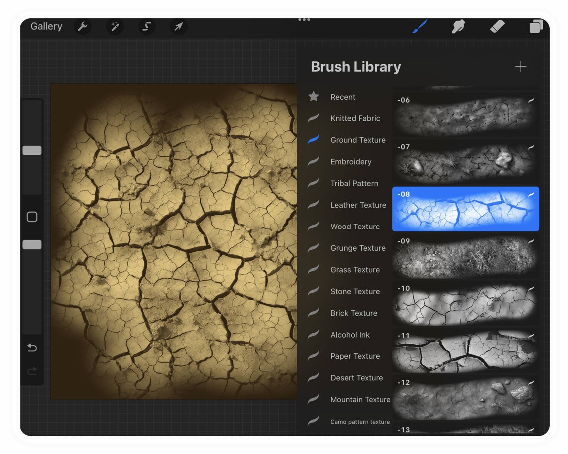 100 Ground Texture Brushes: Seamless Procreate Textures (digital ...
