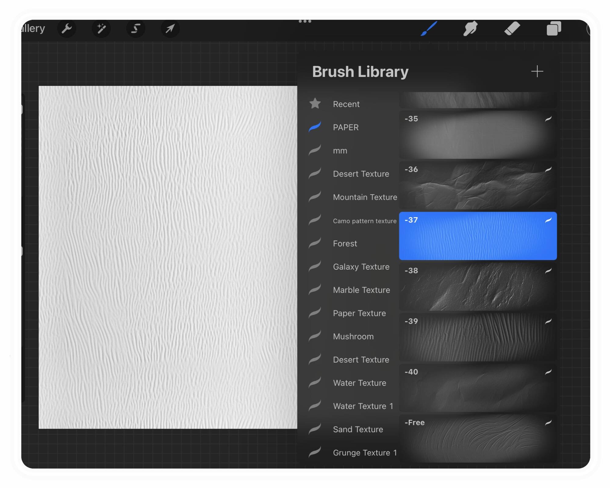 Procreate Paper Texture Brushes, Seamless Paper Texture for Procreate ...