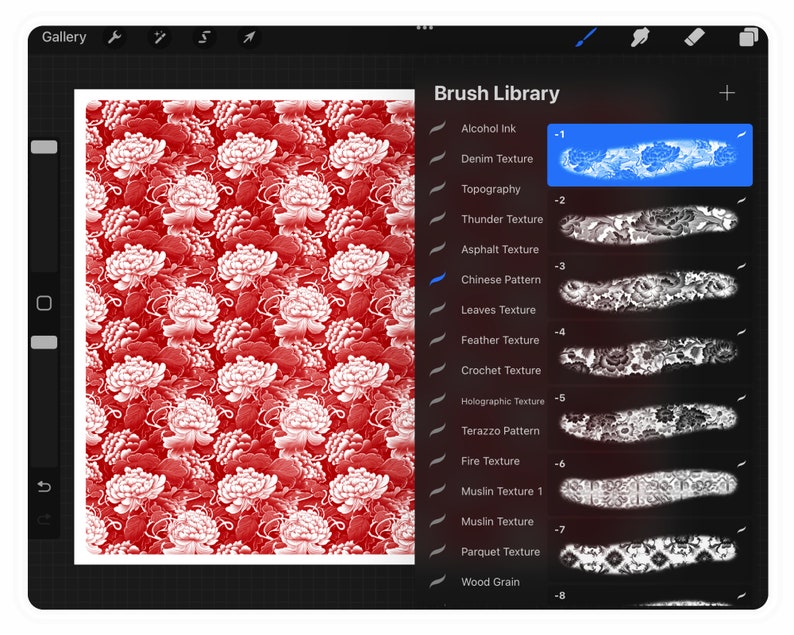 100 Procreate Chinese Pattern Brushes, Traditional China for Procreate ...