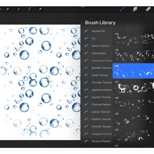 100 Procreate Bubbles Texture Brushes, Bubbles Texture for Procreate ...