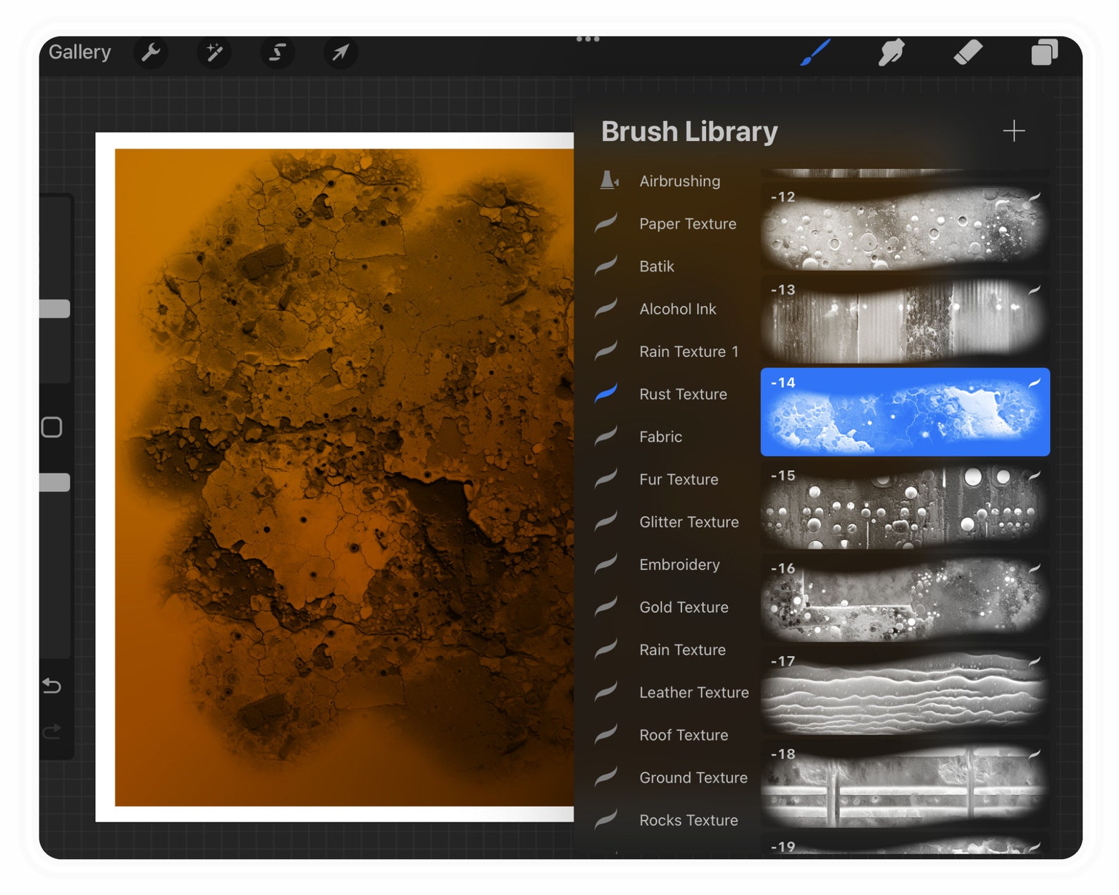 100 Procreate Rust Texture Brushes, Metal Rust Texture for Procreate, Rust Peeling, Rust Brushes ...