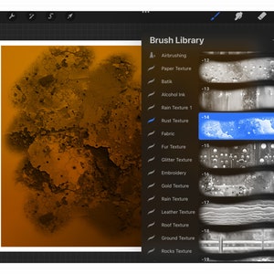 100 Procreate Rust Texture Brushes, Metal Rust Texture for Procreate, Rust Peeling, Rust Brushes ...