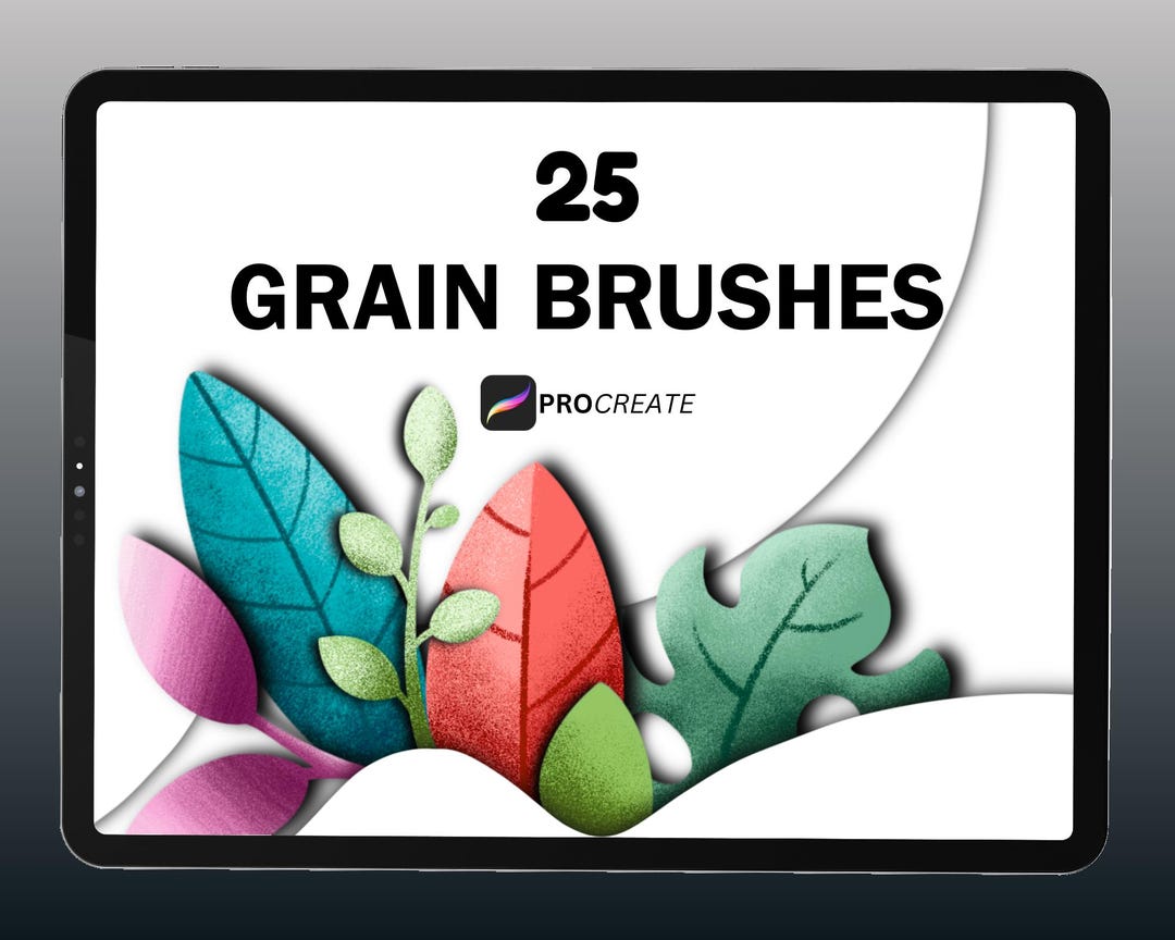 Procreate Grain Brushes: 25 Grunge Texture iPad Brushes (digital ...