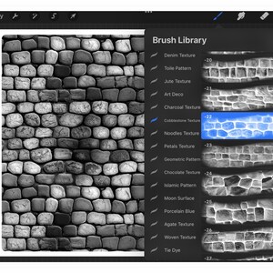 100 Procreate Cobblestone Texture Brushes: Realistic Stone Paving - Etsy