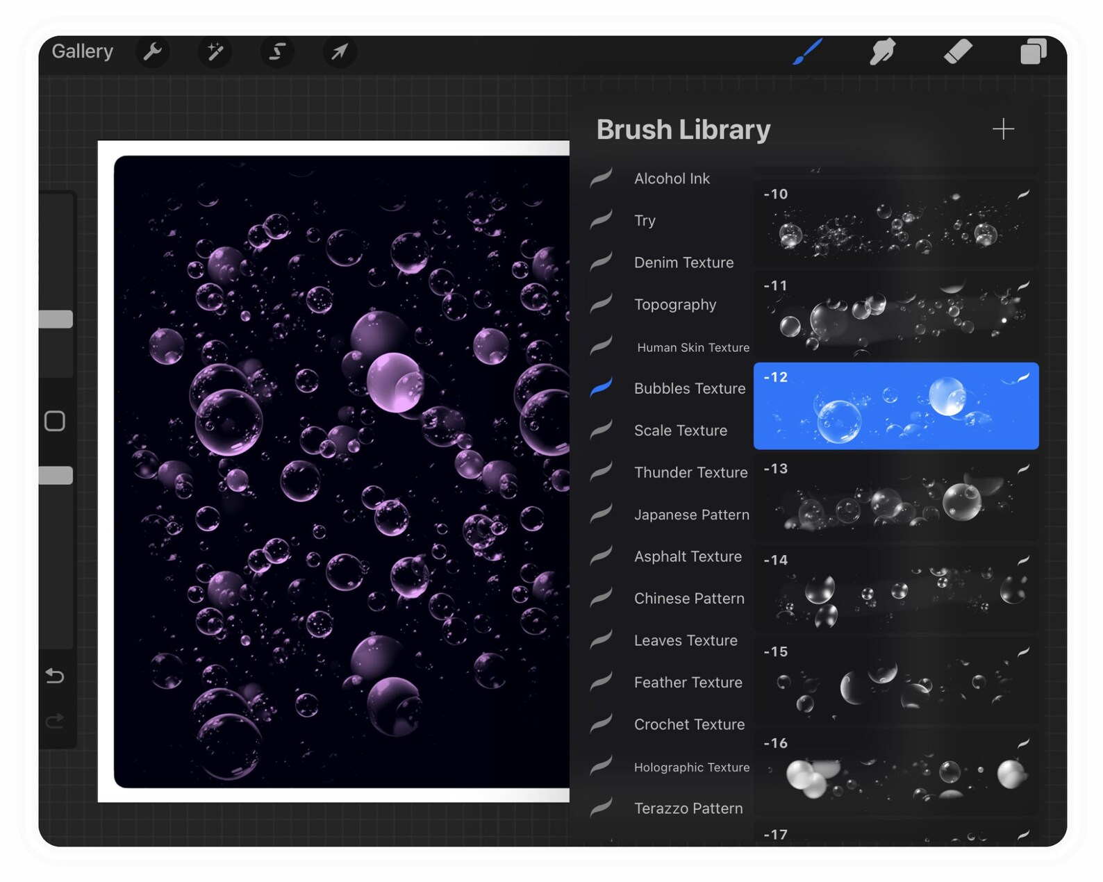 100 Procreate Bubbles Texture Brushes, Bubbles Texture for Procreate ...