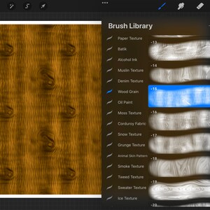 100 Wood Grain Procreate Texture Brushes: Realistic Digital Art - Etsy
