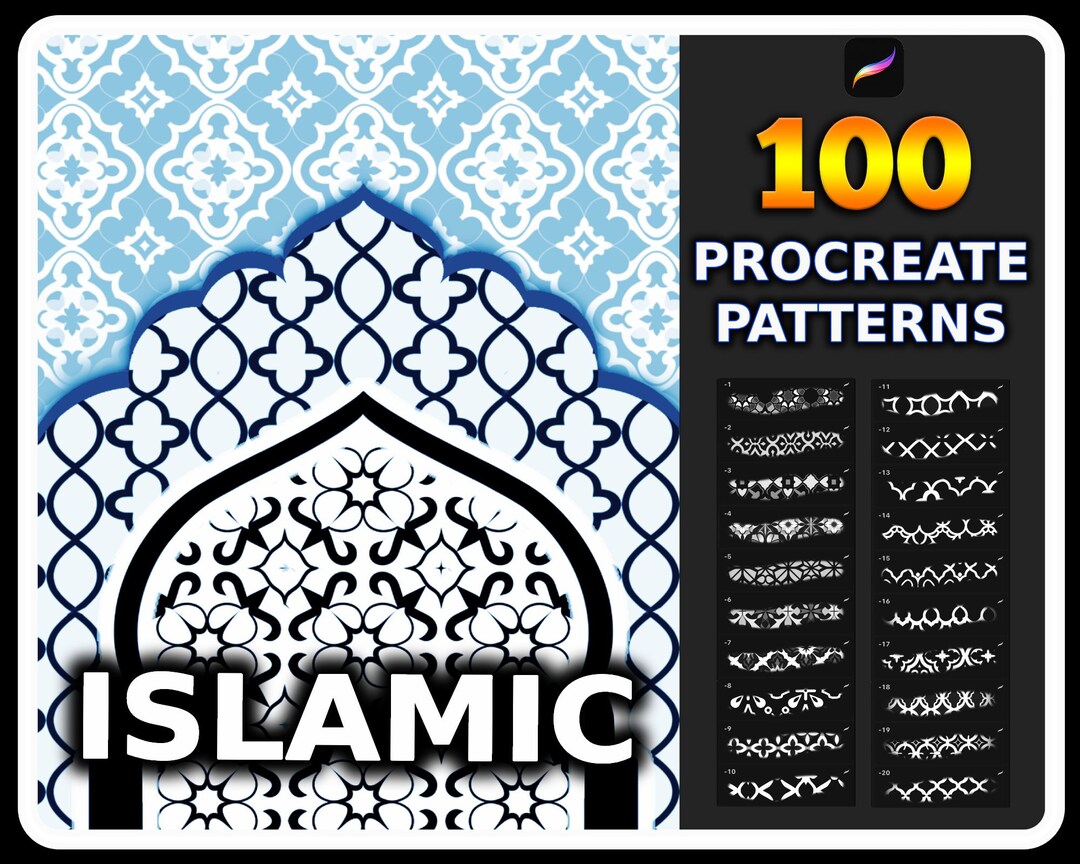 Procreate Islamic Pattern Brushes: Moroccan & Arabic Tile (digital Download) - Etsy