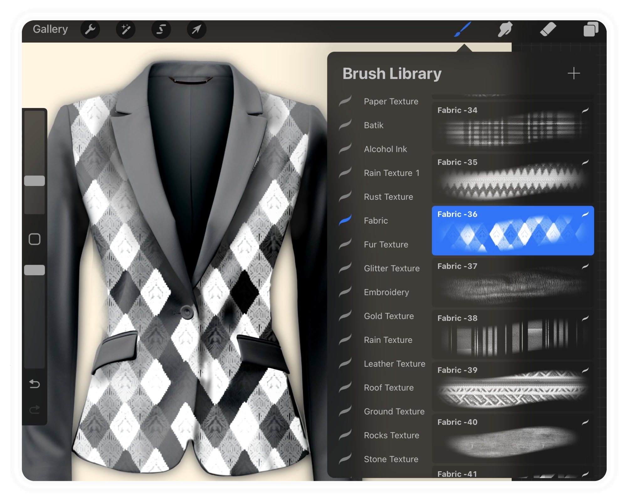 100 Procreate Fabric Texture Brushes, Fabric Texture for Procreate ...