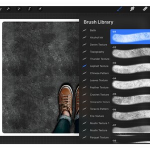 100 Procreate Asphalt Texture Brushes, Realistic Asphalt Texture for ...