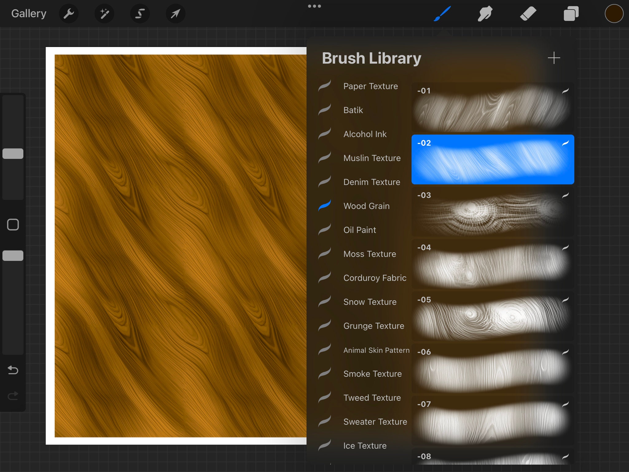 100 Wood Grain Procreate Texture Brushes, Wood Grain Texture for ...