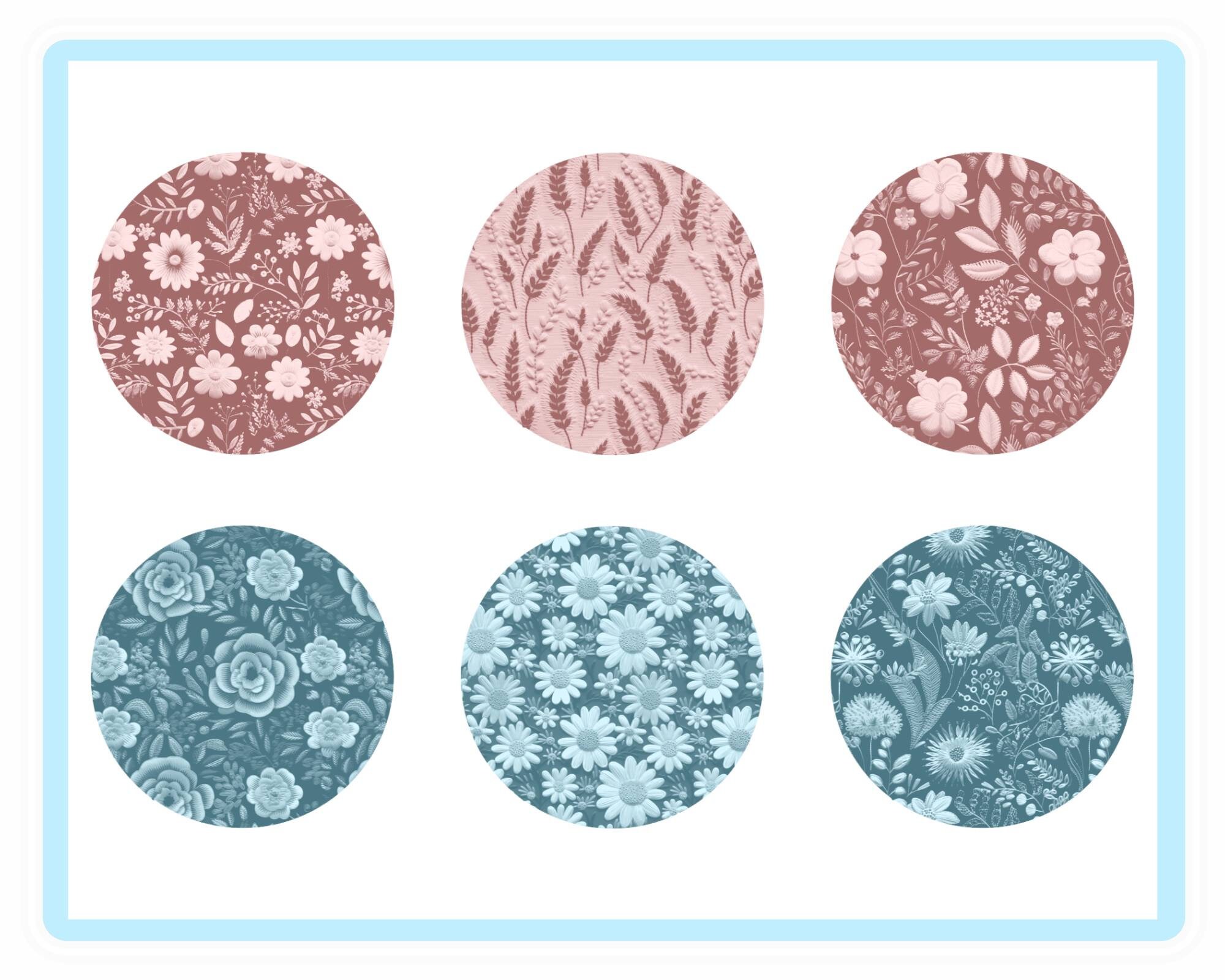 100 Procreate Embroidery Texture Brushes, Seamless Embroidery Texture ...