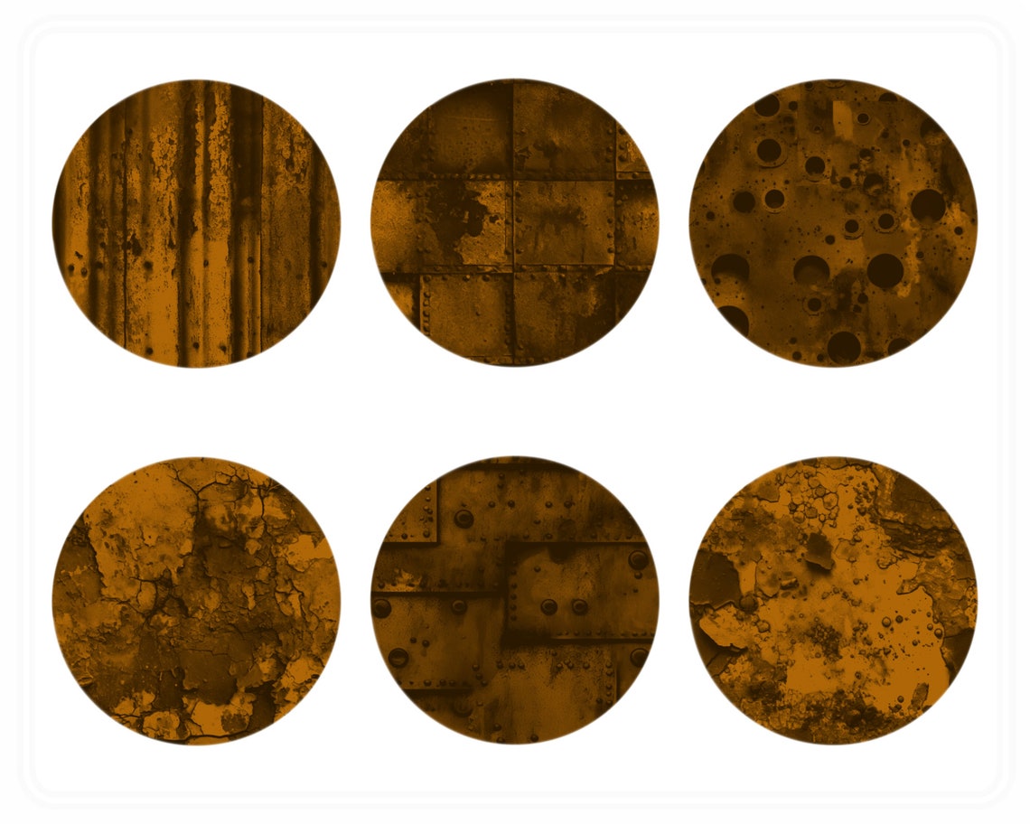 100 Procreate Rust Texture Brushes, Metal Rust Texture for Procreate ...