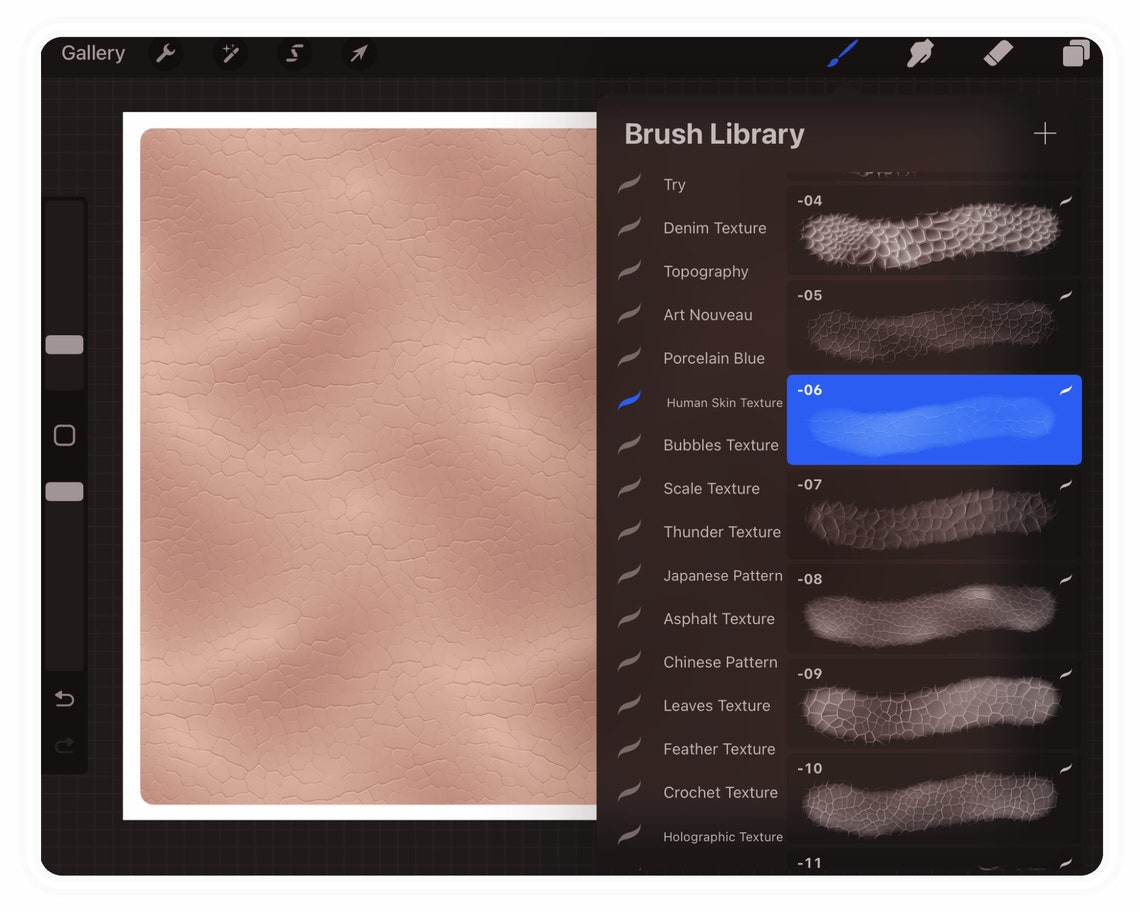 100 Procreate Human Skin Texture Brushes, Realistic Human Skin Texture, Skin Brush, Realistic ...