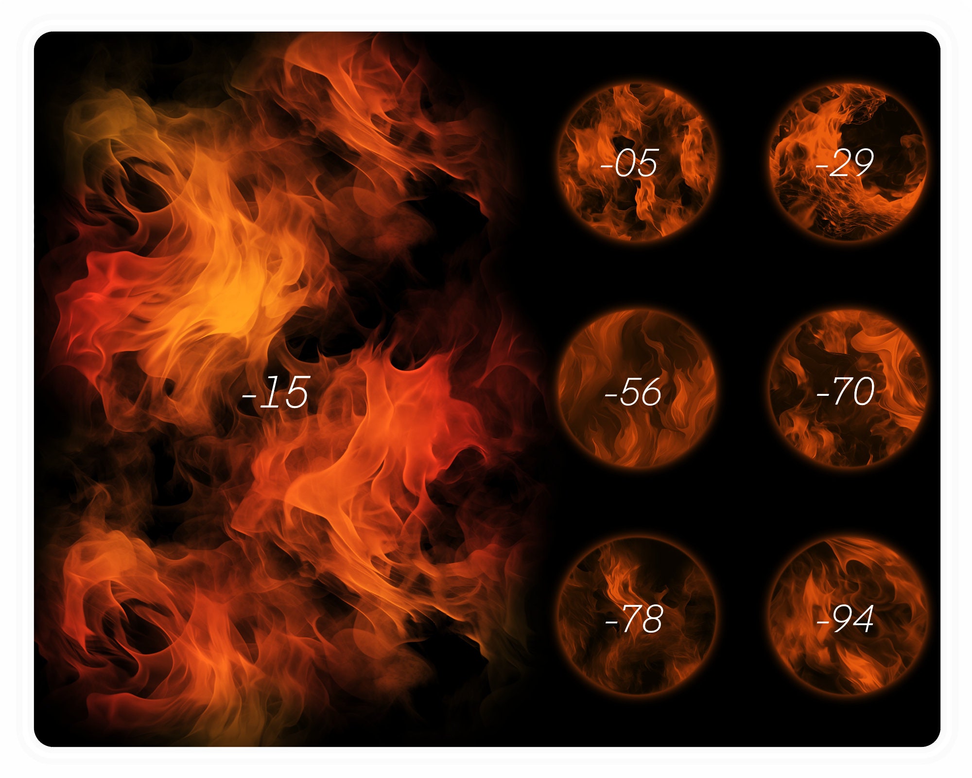 100 Procreate Fire Texture Brushes, Realistic Fire Texture for ...