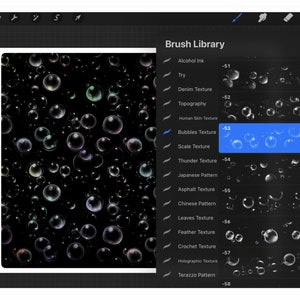 100 Procreate Bubbles Texture Brushes, Bubbles Texture for Procreate ...