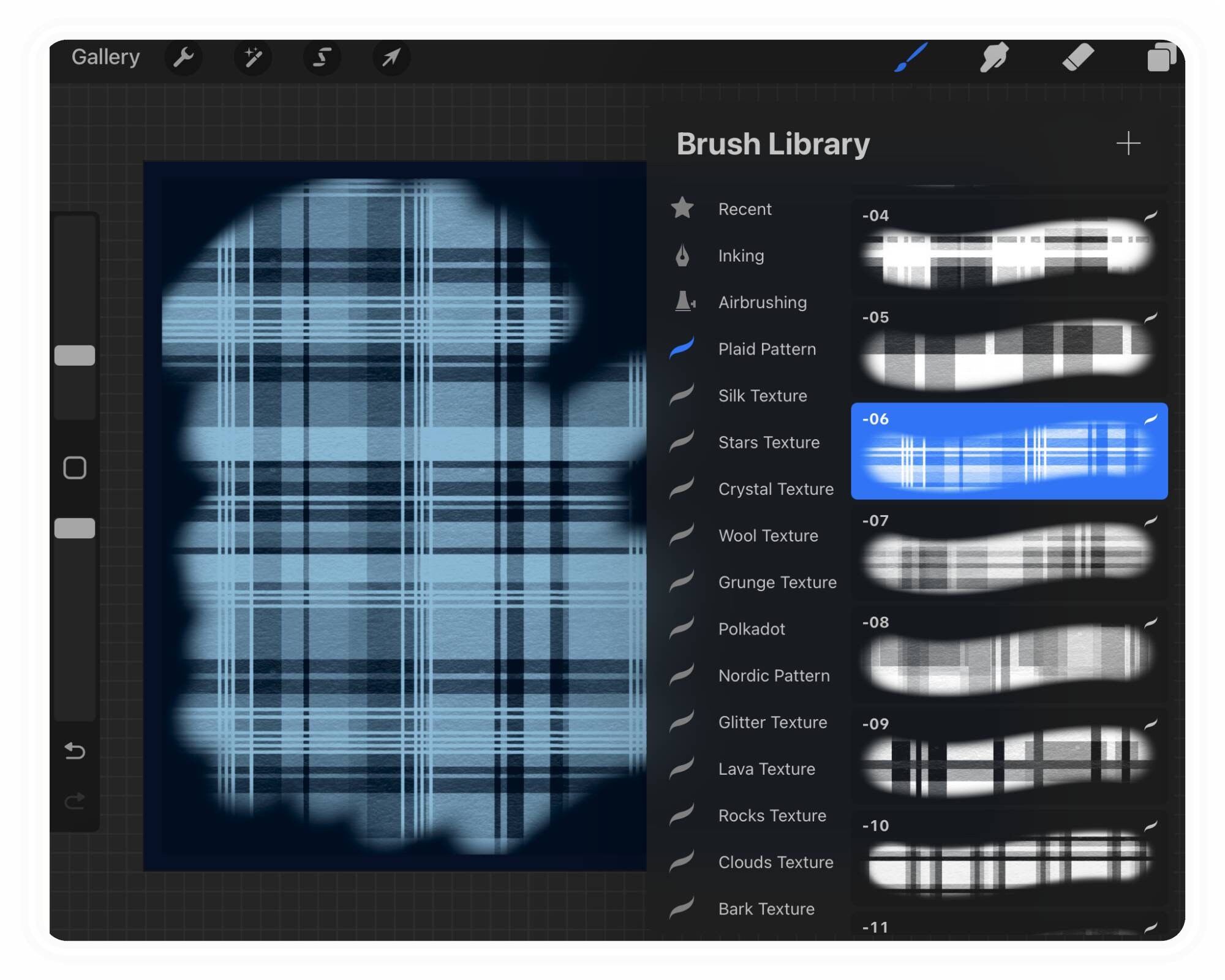 Procreate Plaid Texture Brushes, Plaid Texture for Procreate, Plaid ...