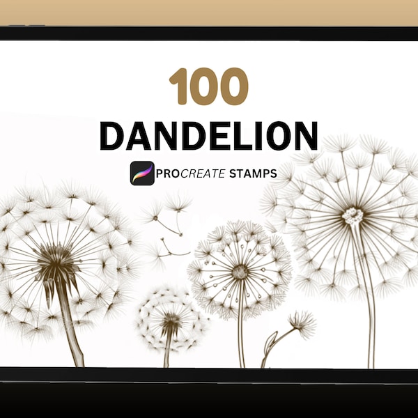 Dandelion Stamp - Etsy UK
