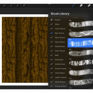 100 Procreate Bark Texture Brushes, Tree Bark Texture for Procreate ...