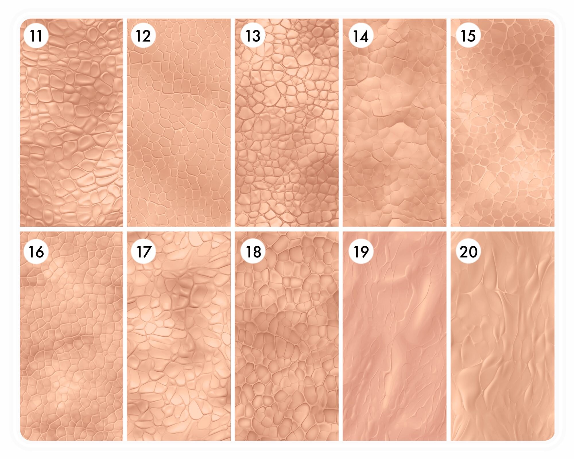 100 Procreate Human Skin Texture Brushes, Realistic Human Skin Texture ...