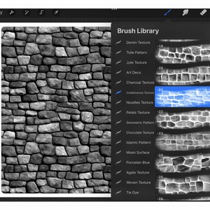 100 Procreate Cobblestone Texture Brushes: Realistic Stone Paving - Etsy