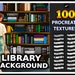 100 Library Background Procreate Brushes, Book Texture Procreate, Books ...