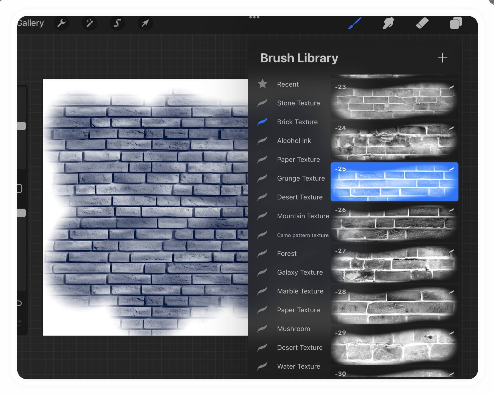 Procreate Brick Texture Brushes, Seamless Brick Texture for Procreate, Brick Texture, Wall ...