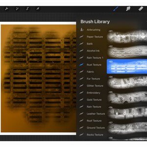 100 Procreate Rust Texture Brushes, Metal Rust Texture for Procreate ...