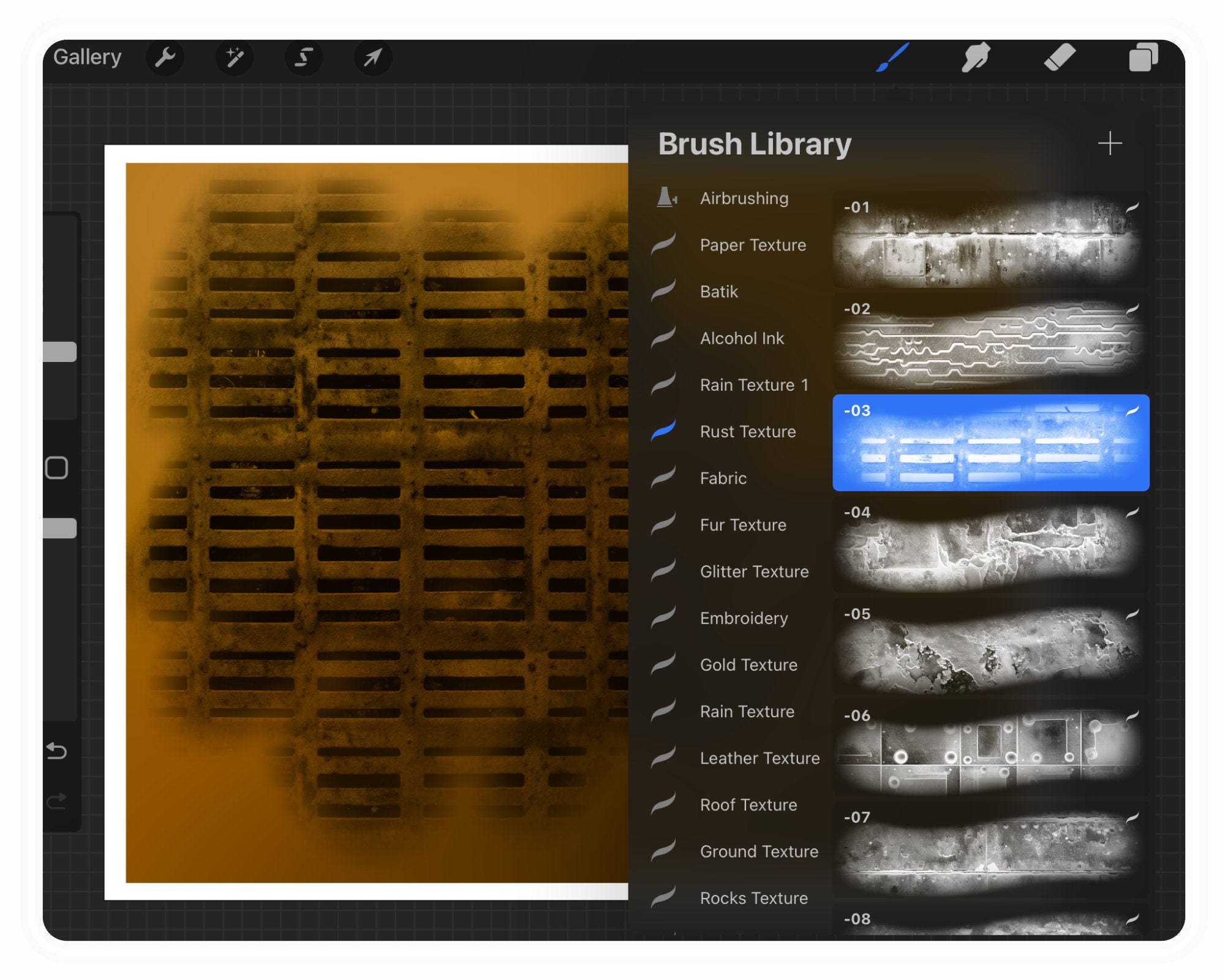 100 Procreate Rust Texture Brushes, Metal Rust Texture for Procreate, Rust Peeling, Rust Brushes ...