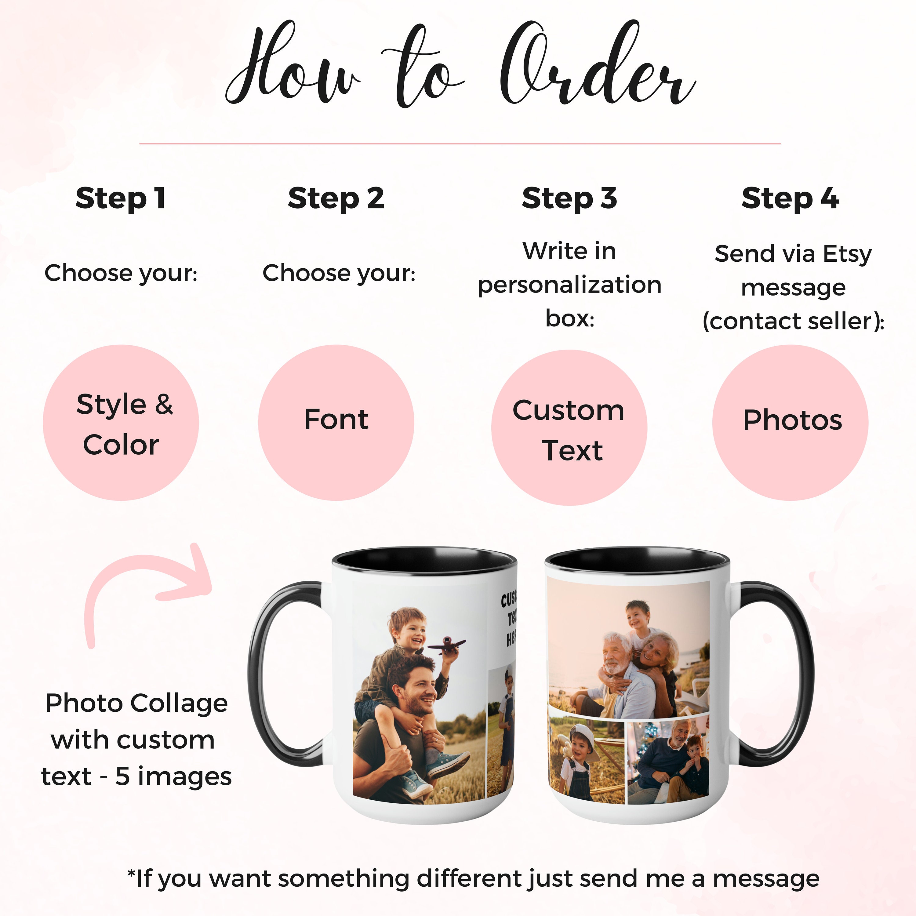 Photo Collage Mug, Personalized Photo Mug, Mothers Day Gift, Gift for ...