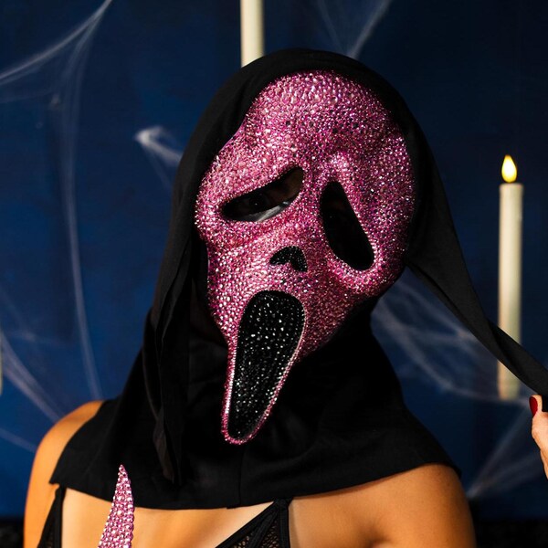 Bedazzled Scream Mask - Etsy