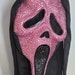 Ghostface Scream Mask Pink Bedazzled, Halloween Costume - Etsy