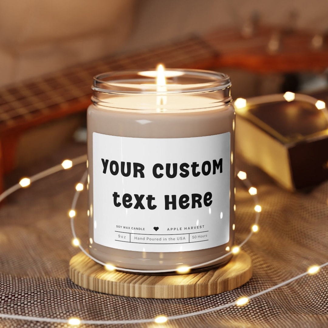 Custom Candle, Blank Label Candle, Create Your Own Candle Label ...