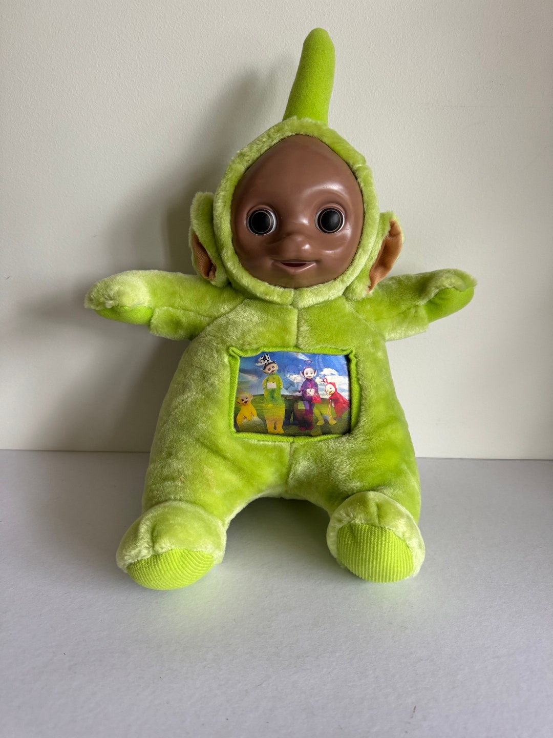 Vintage Retro Green Teletubbies Dipsy Children’s Plush Stuffy Picture ...