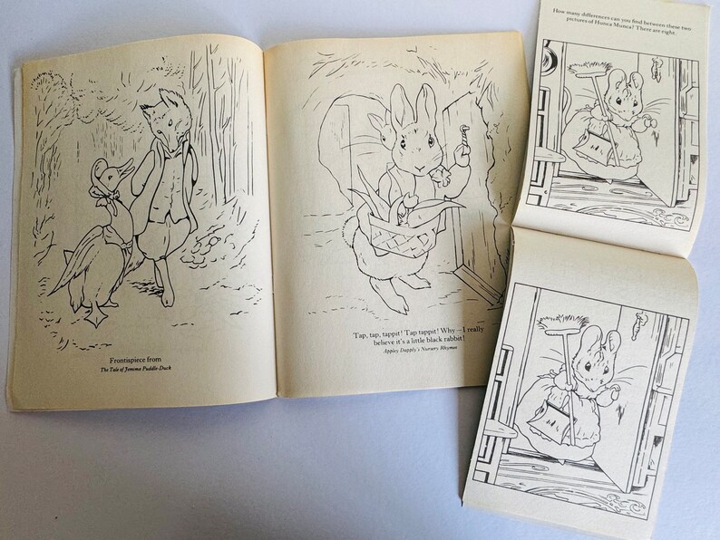 Retro Coloring Books Sets Blinky Bill Peter Rabbit Holly Hobbie Fairies ...