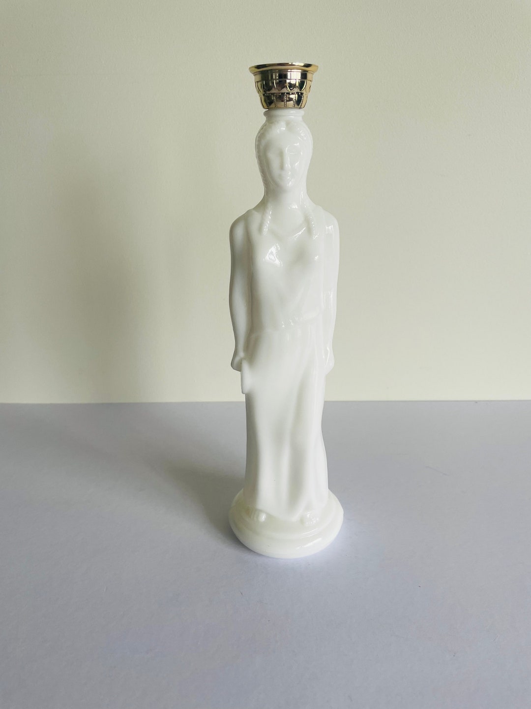 Vintage Avon Milk Glass Ornate Bath Oil Bottle - Etsy