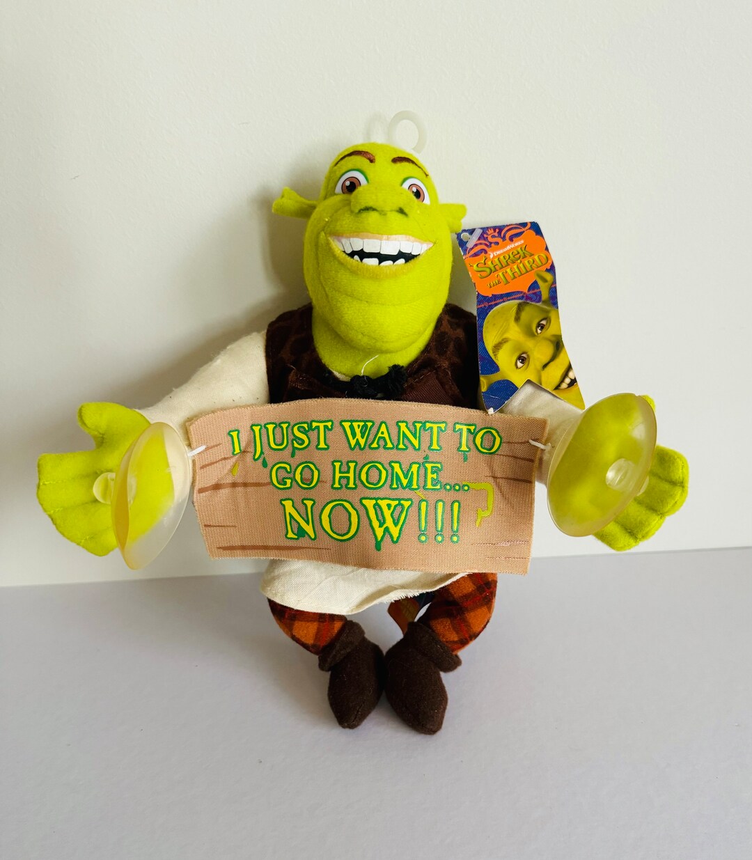Dreamworks Shrek 3 Plush Suction Car Window Toy - Etsy