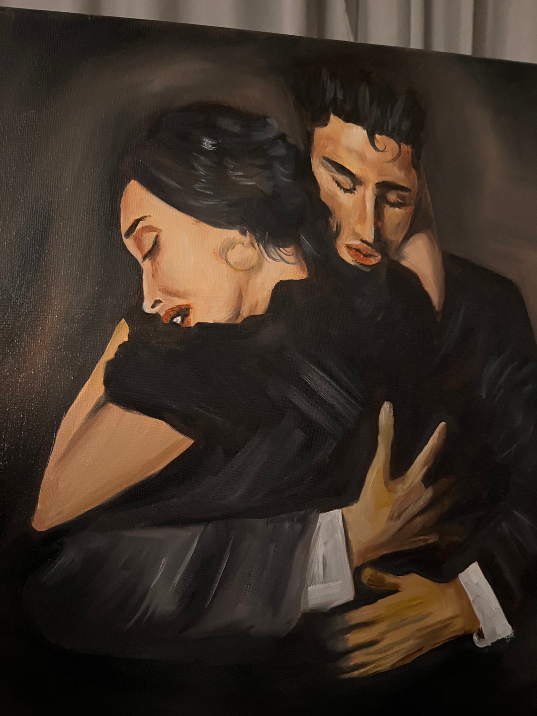 Embrace Art Oil Painting - Etsy