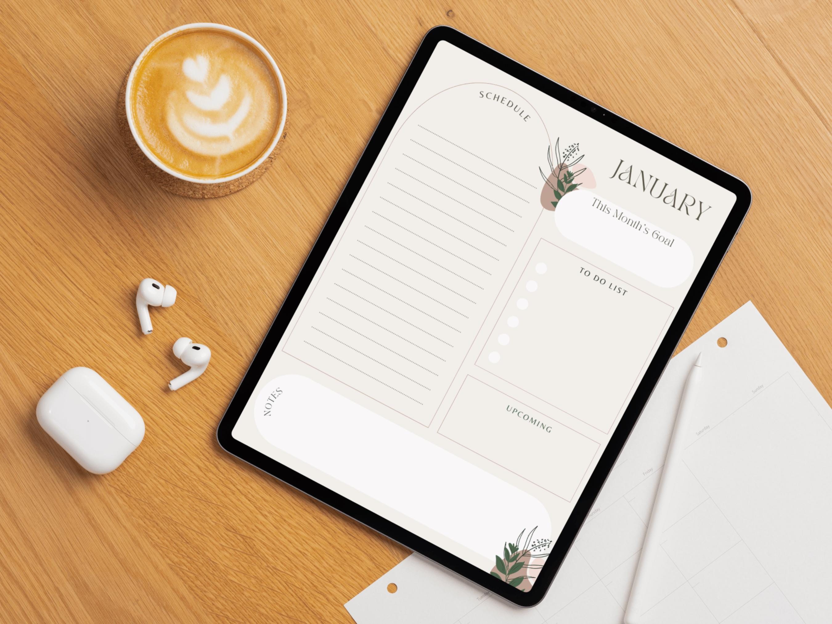 Digital Planner - Printable - All-in-one- Planner- Yearly, Monthly ...