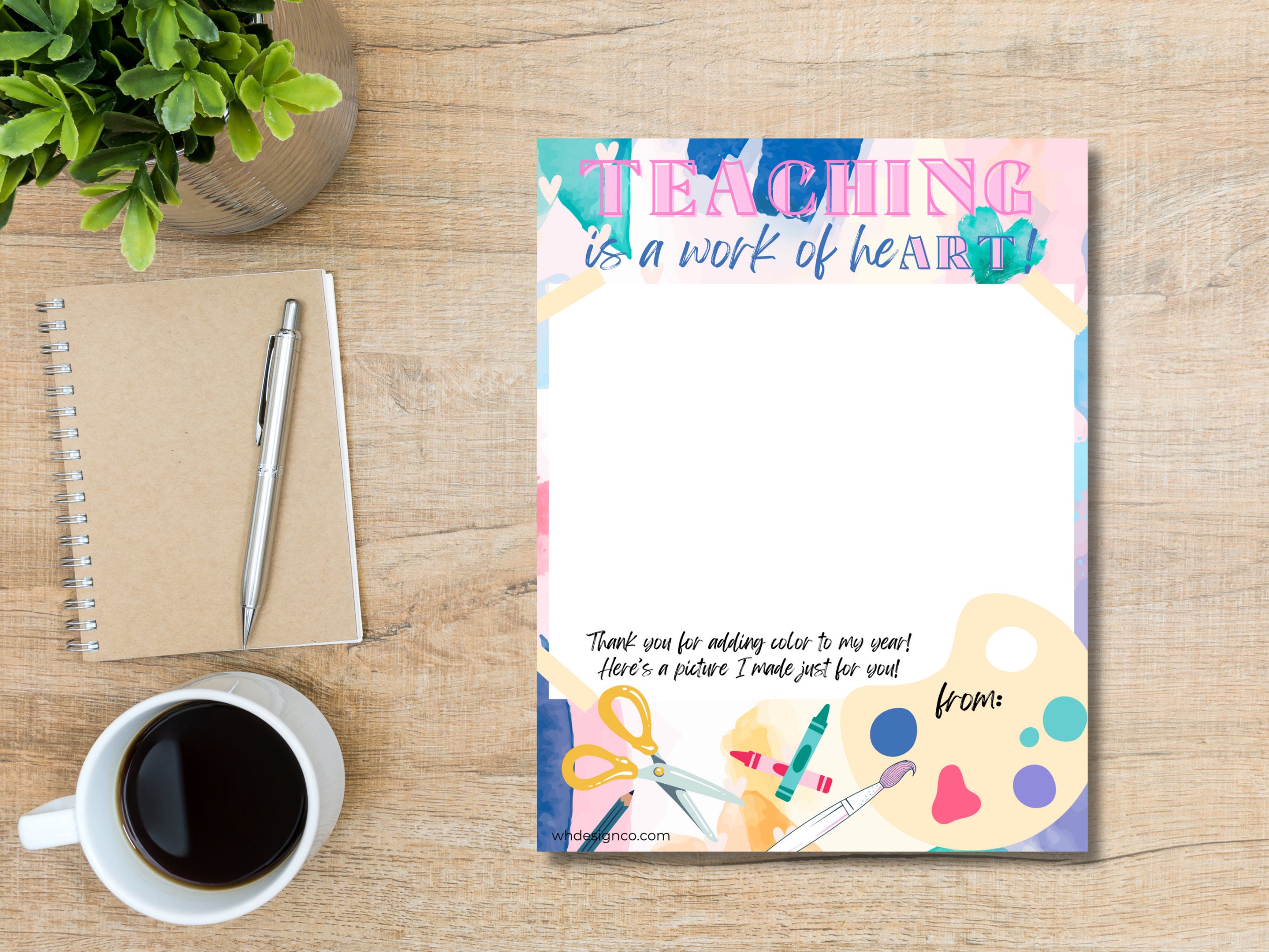 Teacher Appreciation Gift Printable - Picture for My Teacher - Teaching ...