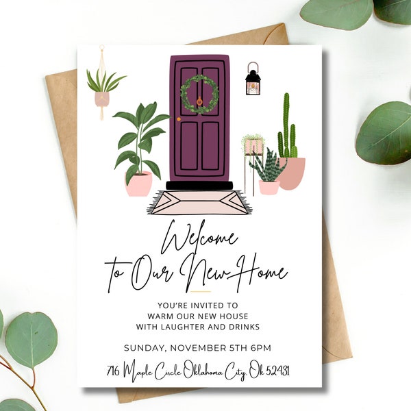 Welcome to Our New Home Invitation - Etsy