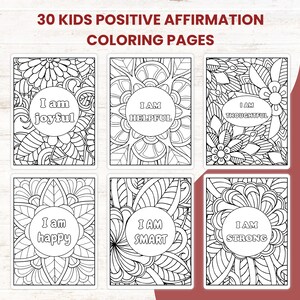 Positive Affirmations Coloring Pages for Kids | Coloring Pages | Kids ...