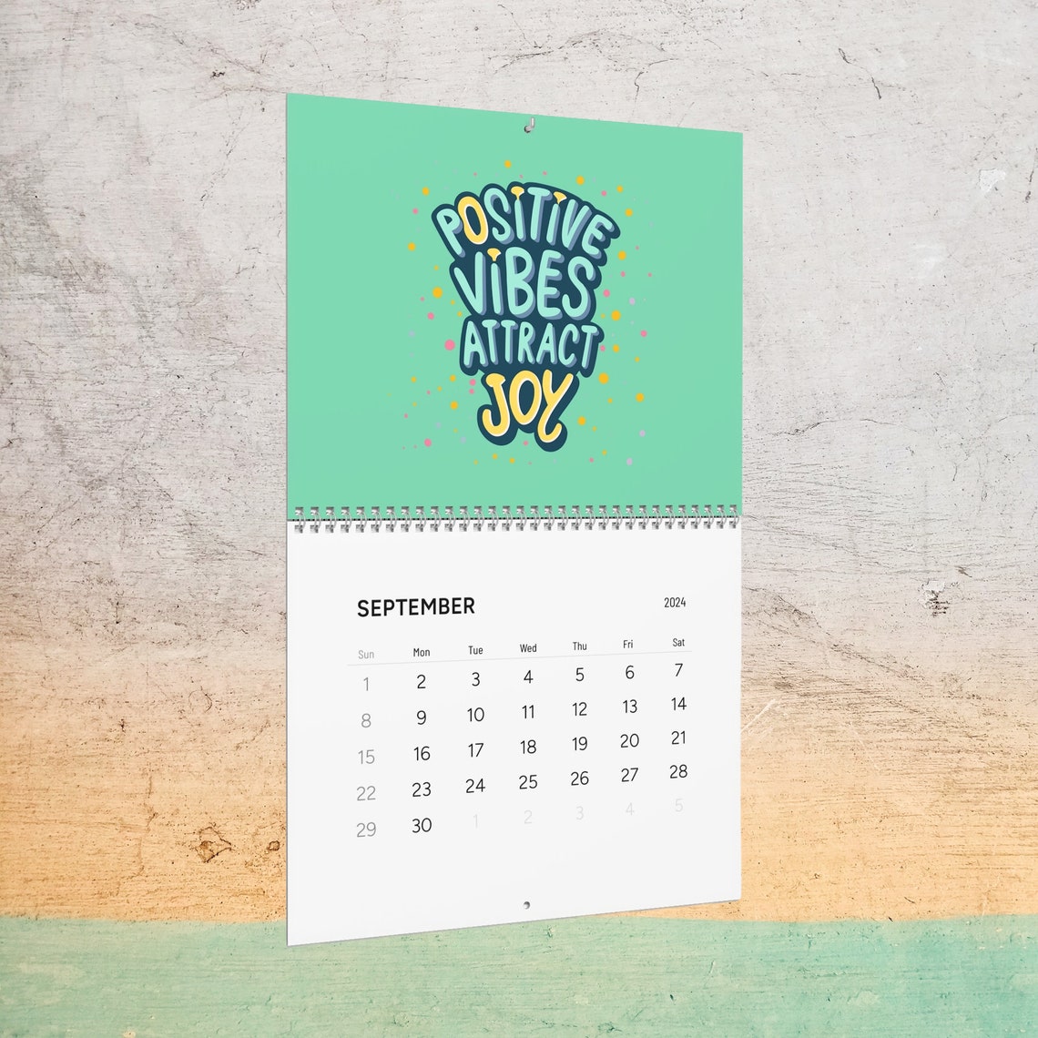 2024 Positive Affirmations Calendar, 2024 Wall Calendar, Unique ...