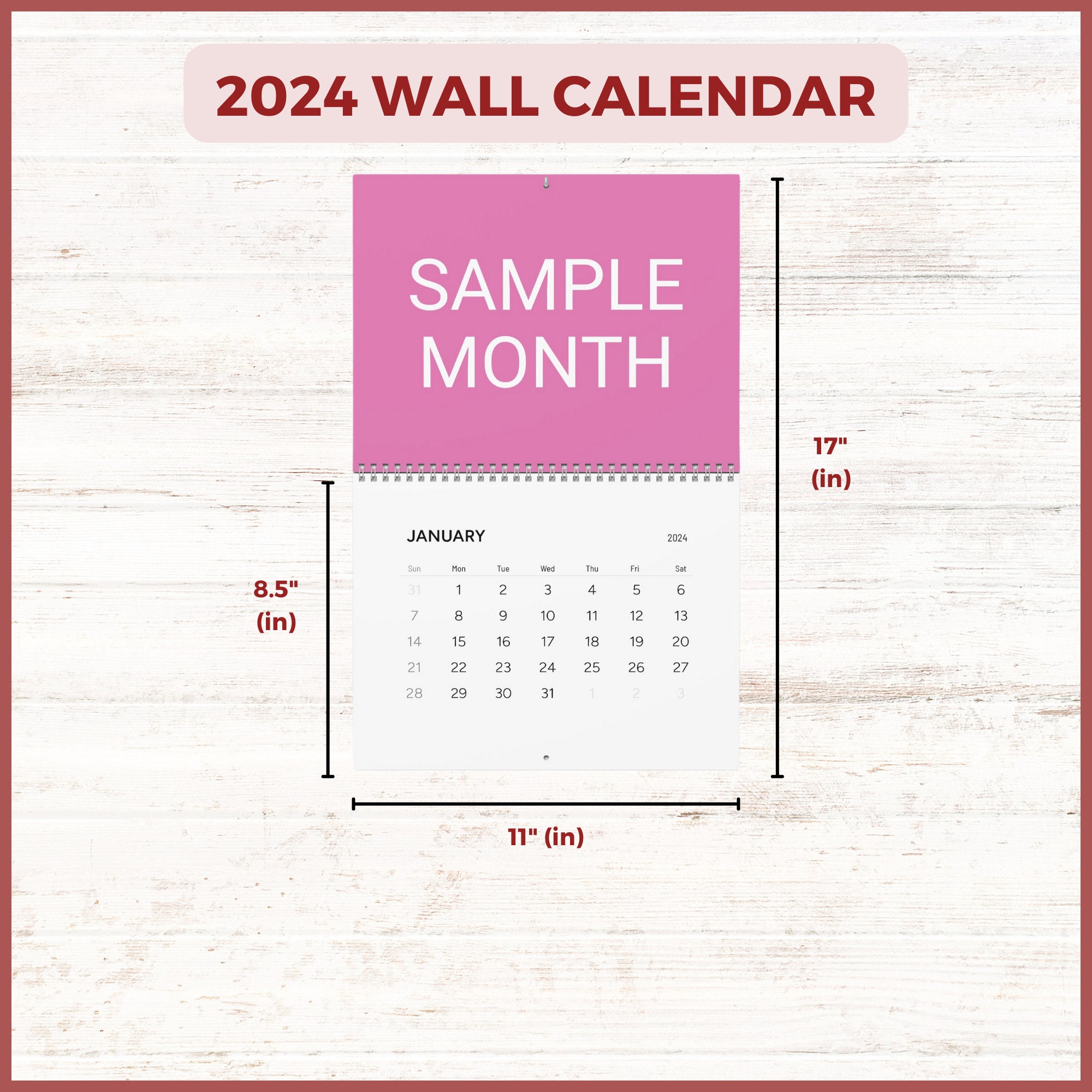 2024 Self Love Affirmations Calendar 2024 Wall Calendar - Etsy