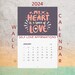2024 Self Love Affirmations Calendar 2024 Wall Calendar - Etsy